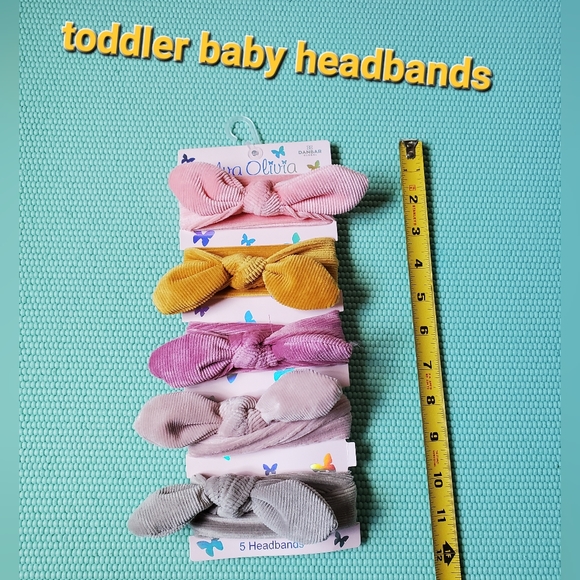 Danbar | Accessories | Baby Toddler Assorted Color Soft Bow Headbands ...